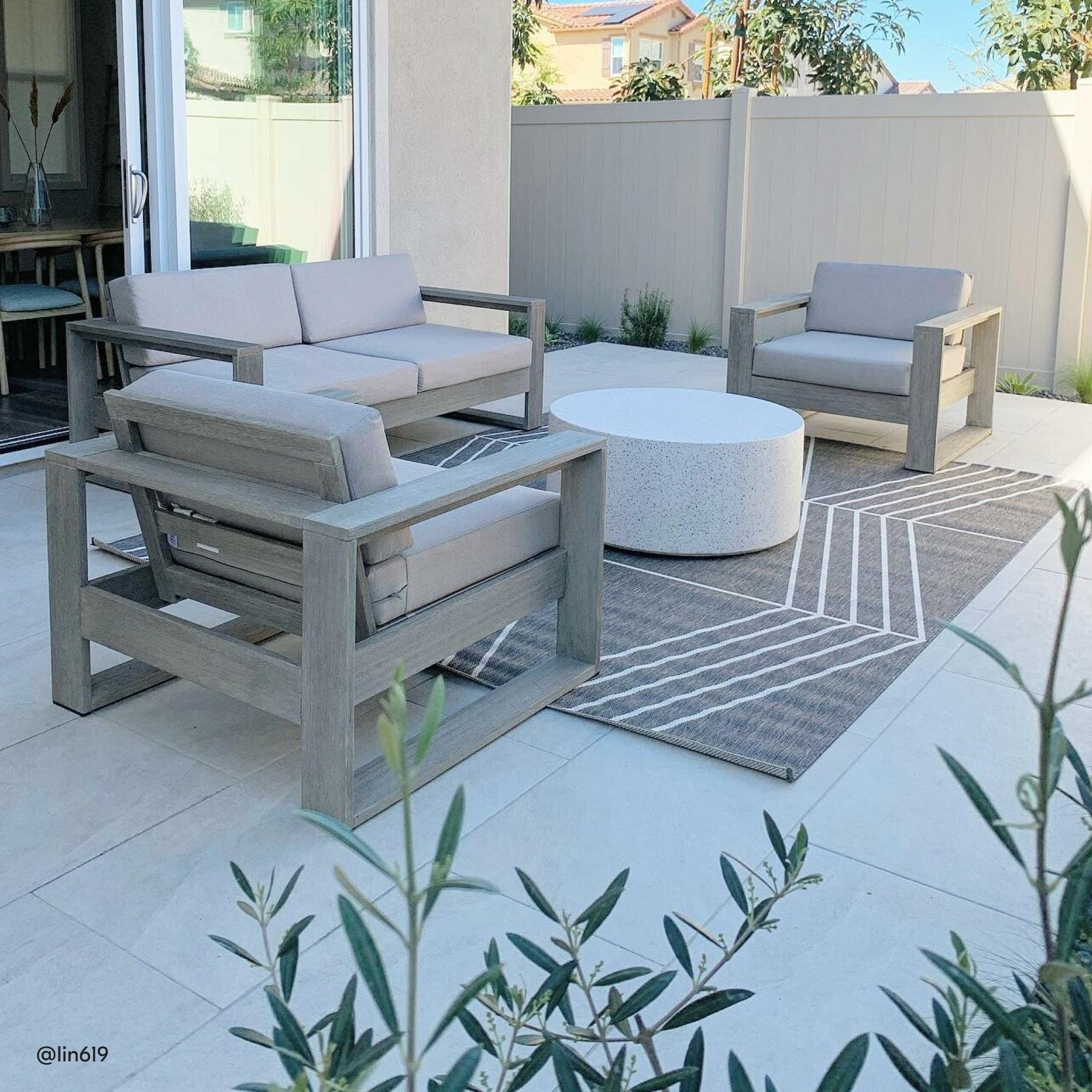 Portside Garden Lounge Chair Modern Outdoor Seating West Elm UK